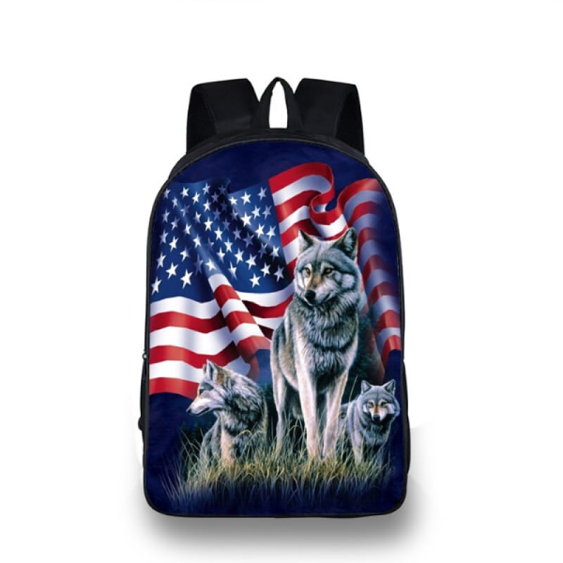 American Flag Backpack | Wolf Stuff