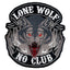 Lone wolf biker patch | Wolf Stuff