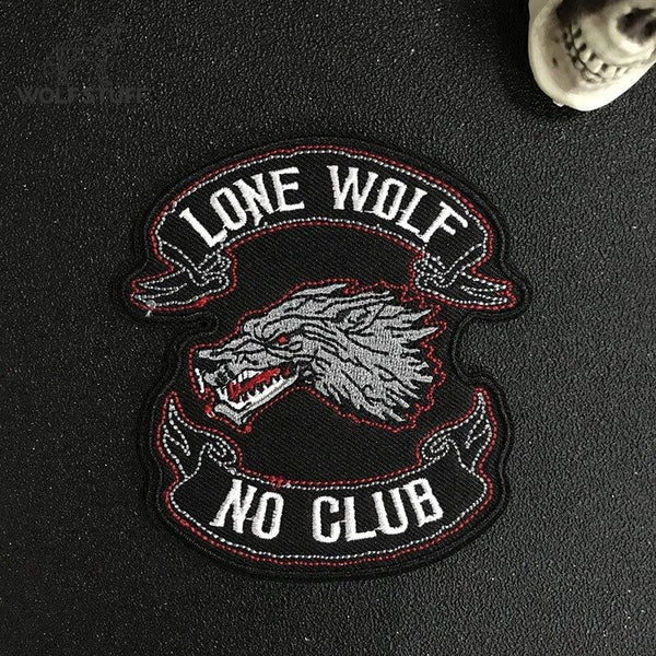 Lone Wolf No Club Patch | Wolf Stuff