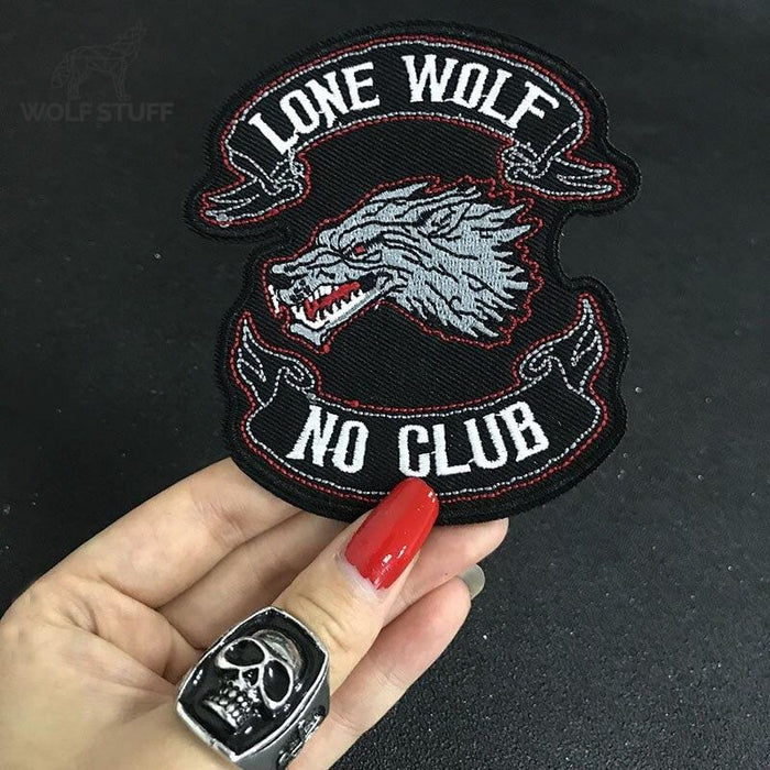 Lone Wolf No Club Patch | Wolf Stuff