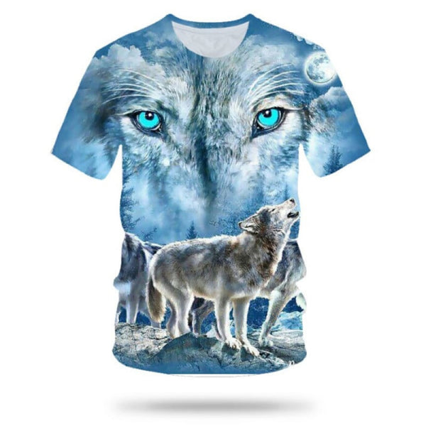 Three Wolf Tee Shirt | Wolf Stuff