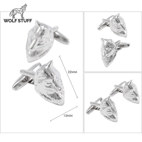 Wolf head cufflinks | Wolf Stuff