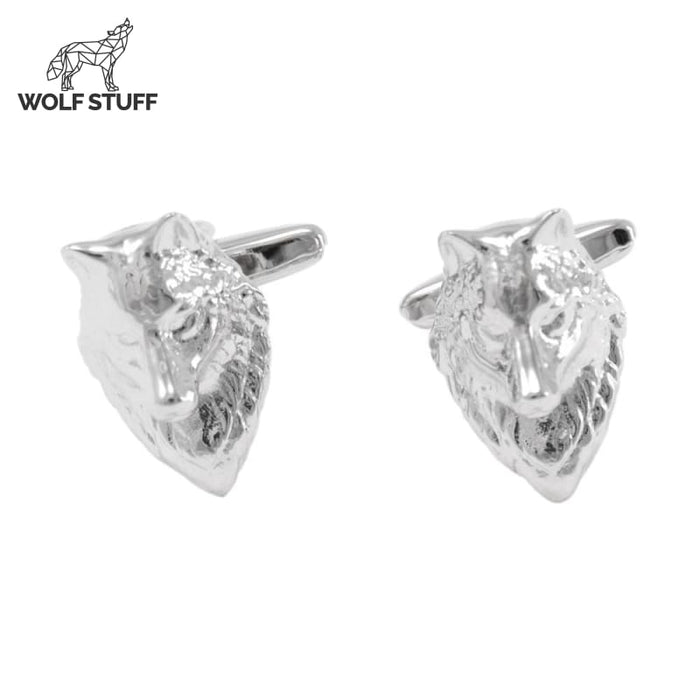Wolf head cufflinks | Wolf Stuff