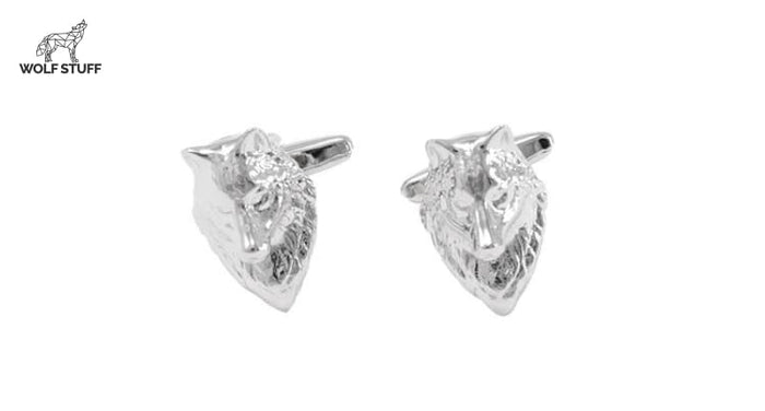 Wolf head cufflinks | Wolf Stuff