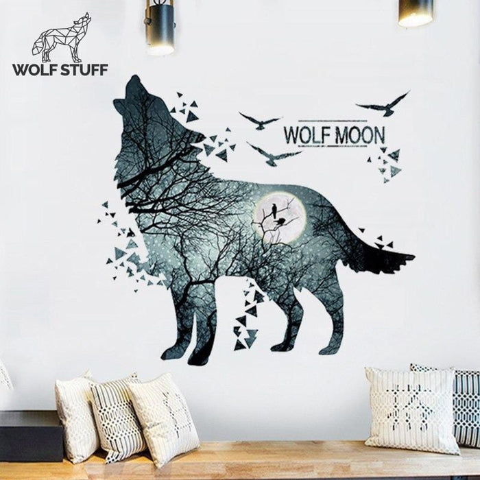 Wolf howling decal | Wolf Stuff