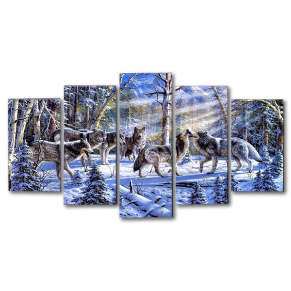 Wolf pack wall art | Wolf Stuff