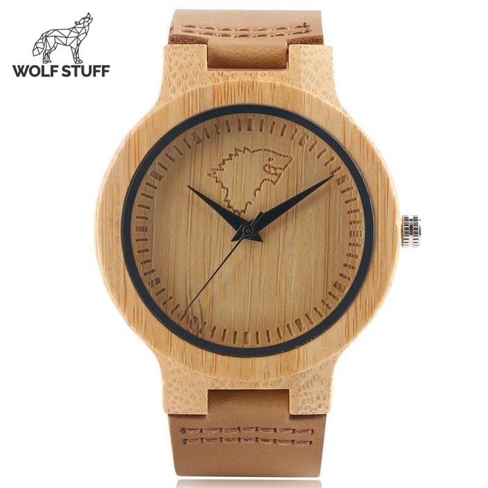 Wooden wolf school watch | Wolf Stuff